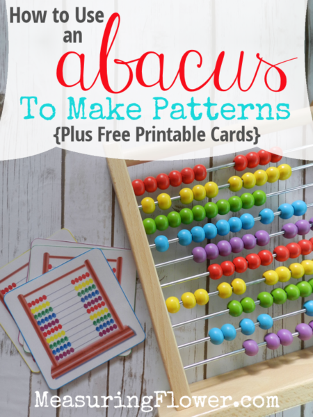 How to Use an Abacus to Make Patterns {Plus FREE Printable Cards}